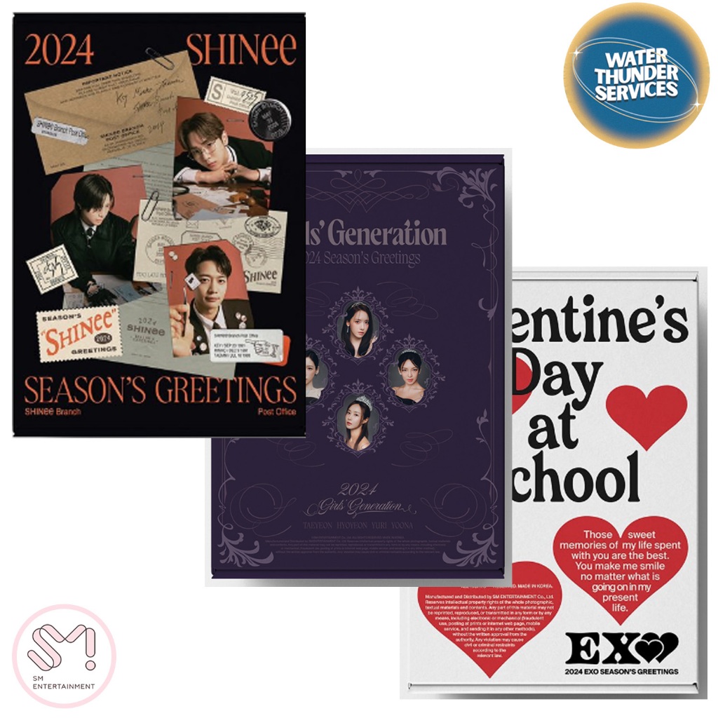 SM EXO, GIRL'S GENERATION, and SHINEE 2024 Season's Greetings with POB [Sealed & Pre-Order ...