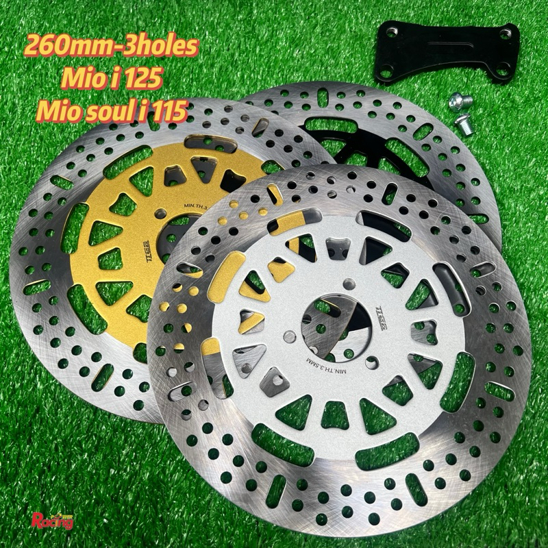 3holes 260mm disc brake Mio i 125/m3 big disc with bracket | Shopee ...