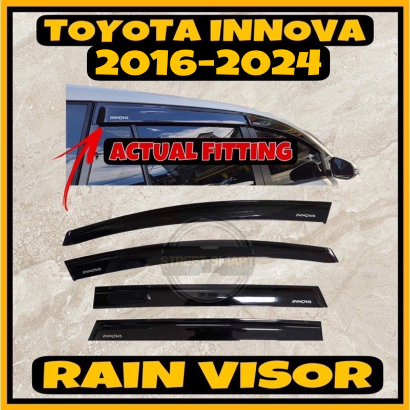 TOYOTA INNOVA 2016 to 2025 RAIN VISOR | Shopee Philippines