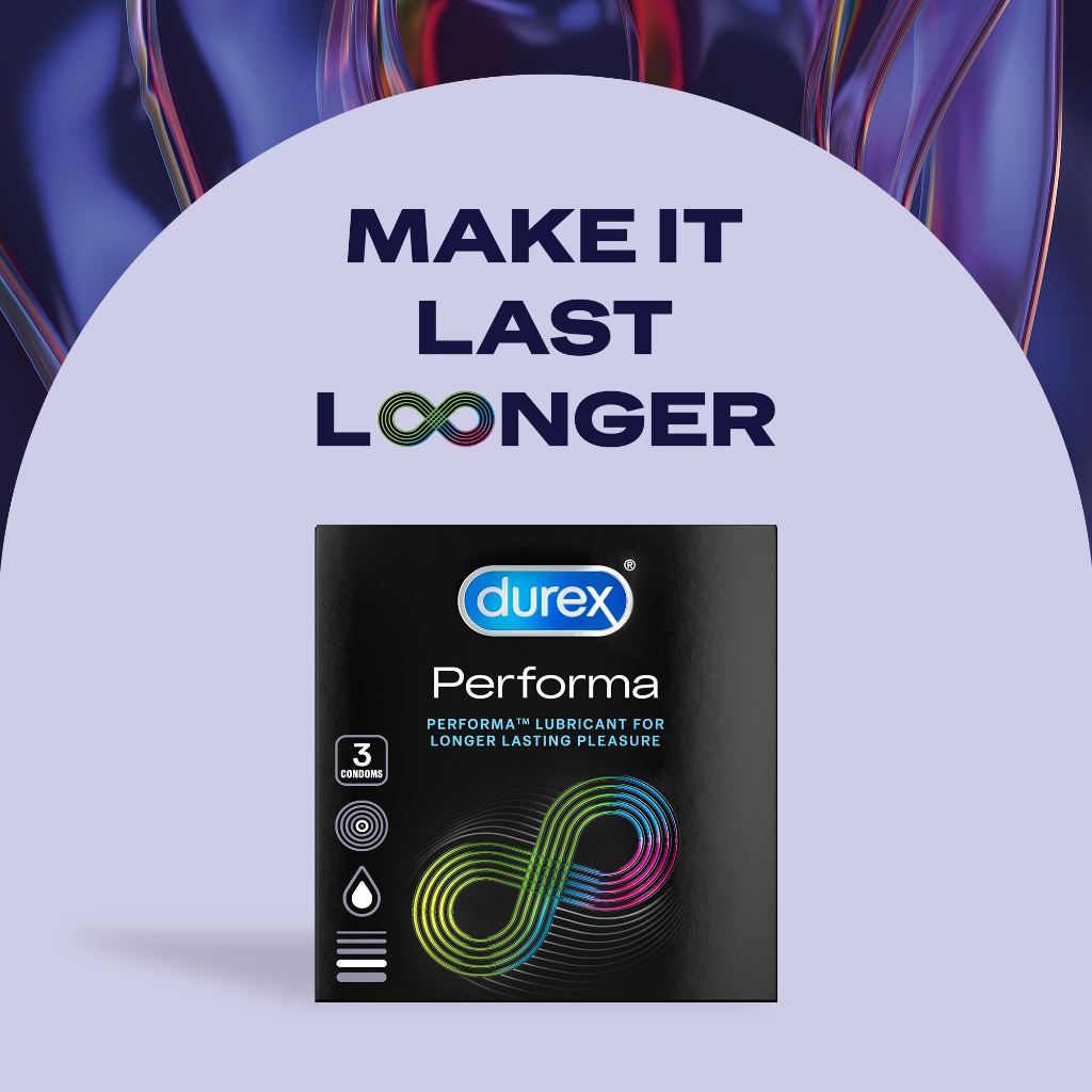 Durex Performa Extended Pleasure Lubricated Condoms 3s | Shopee Philippines