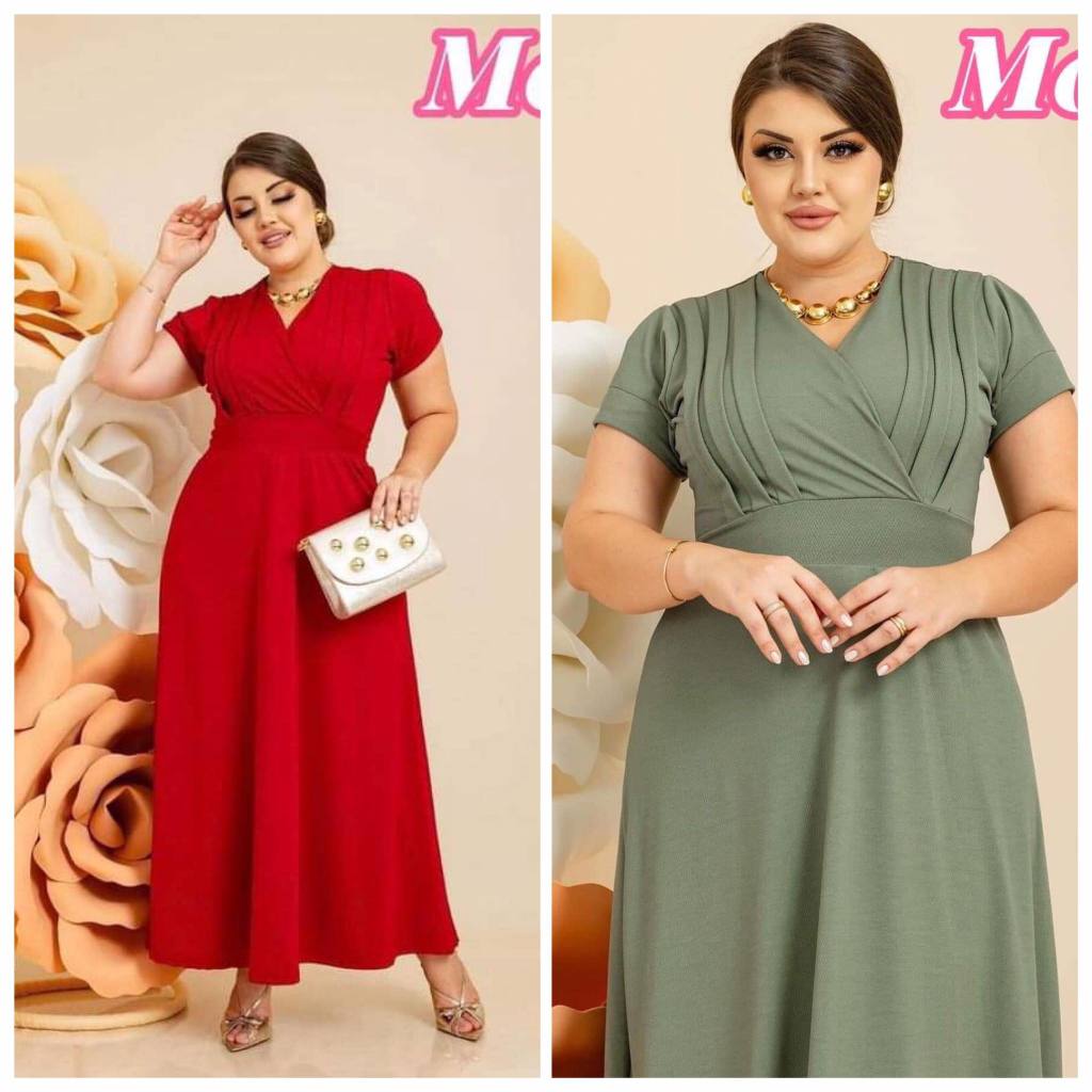 FZ high quality fashion plus size plain maxi dress | Shopee Philippines