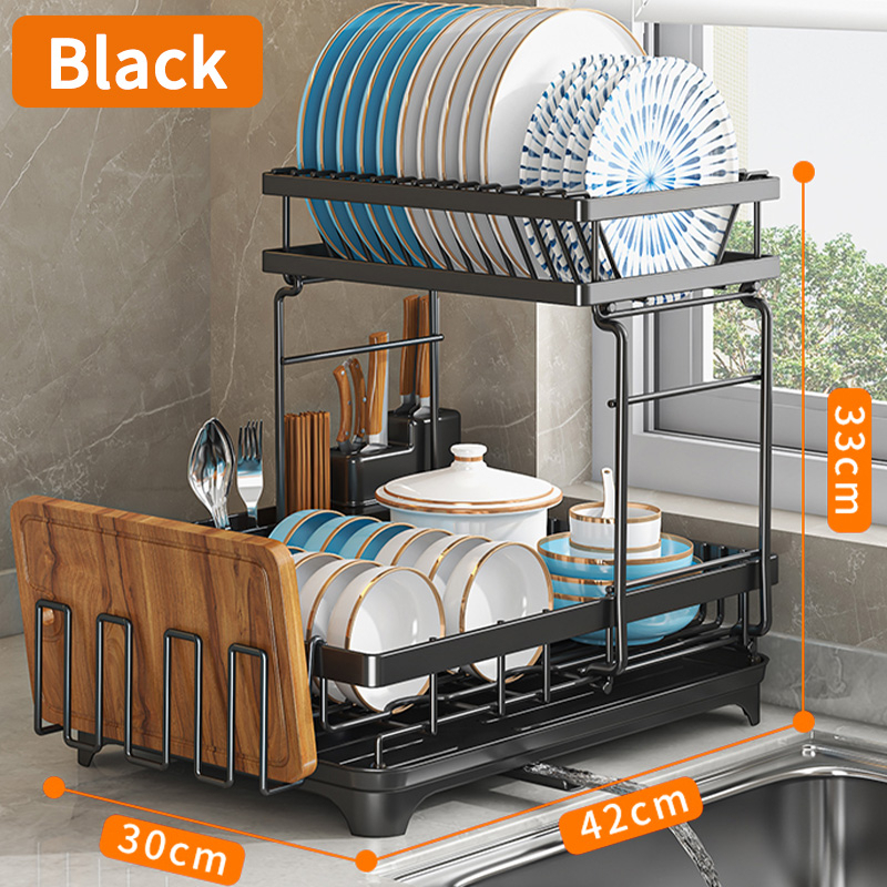 Vhome 2 3 Tier Dish Drying Rack Stainless Steel Kitchen Rack Dish Rack