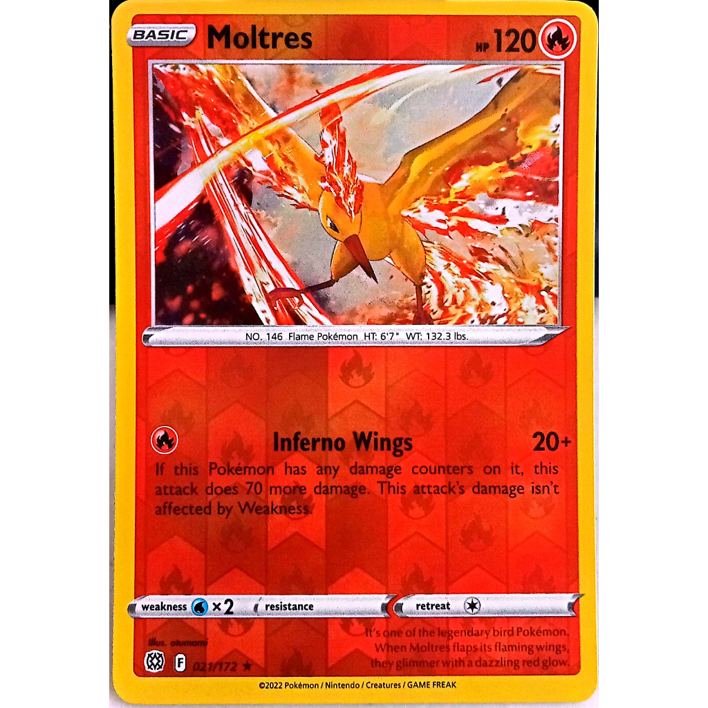 Pokemon TCG Moltres 021/172 Brilliant Stars Rare | Shopee Philippines