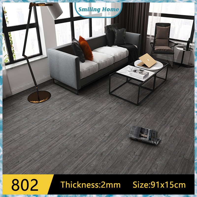 PVC Vinyl Tile Flooring 3D Wooden Plank Tiles For Rough Ground Self ...