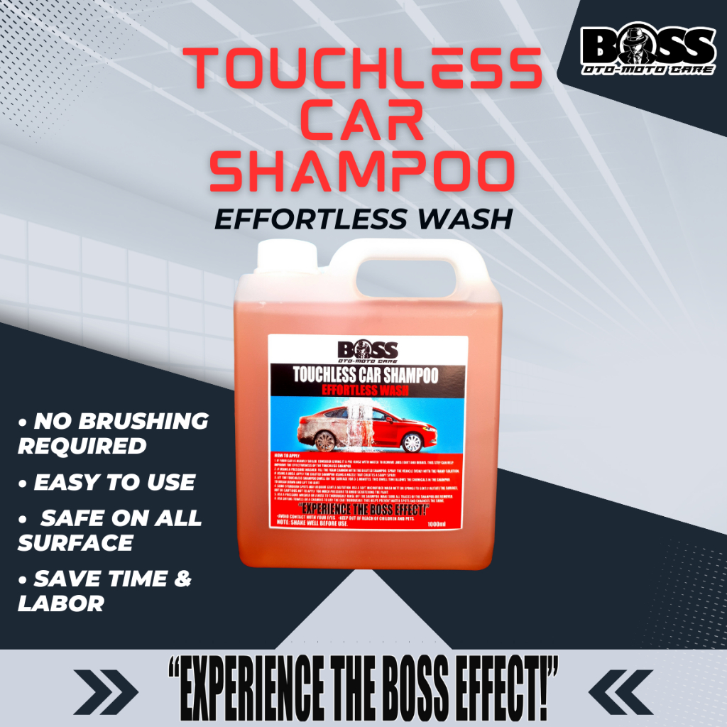 Boss Touchless Car Shampoo for Cars Bikes and Motorcycles 1 liter ...