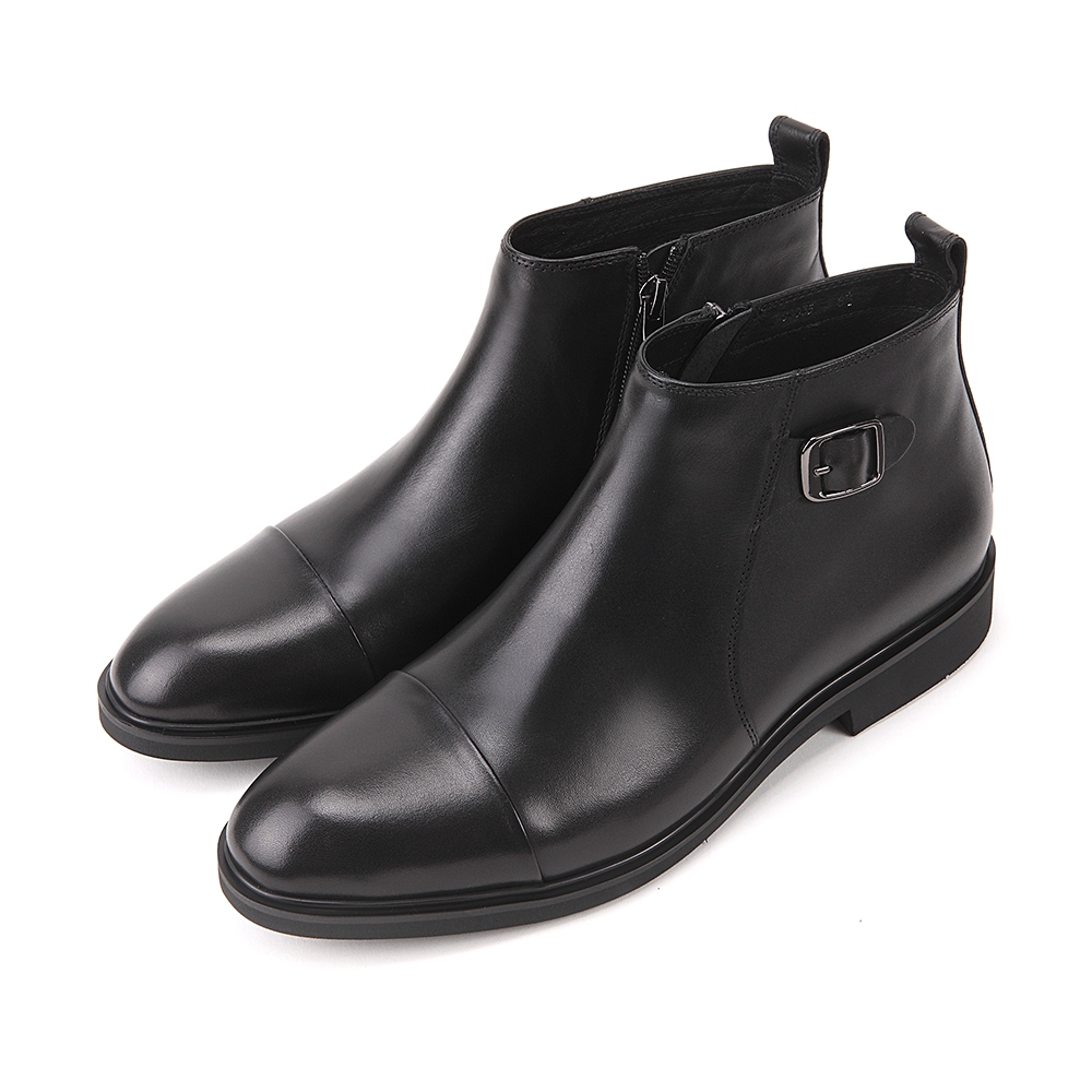 Pabder FS3055 Men's Buckle Boots Black | Shopee Philippines
