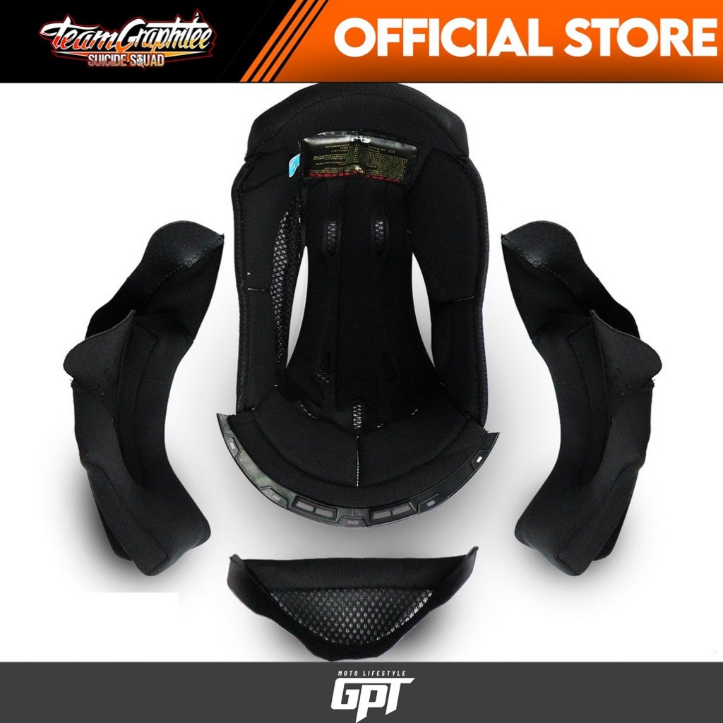 EVO GT PRO PADDING (FOAM SET) Compatible with Gt pro Helmet that has ...