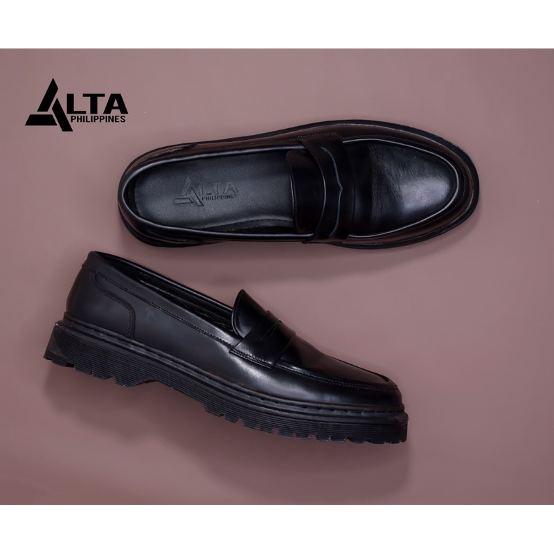 ALTA PENNY LOAFERS PLATFORM ( MEN ) GENUINE LEATHER SHOES - MARIKINA ...