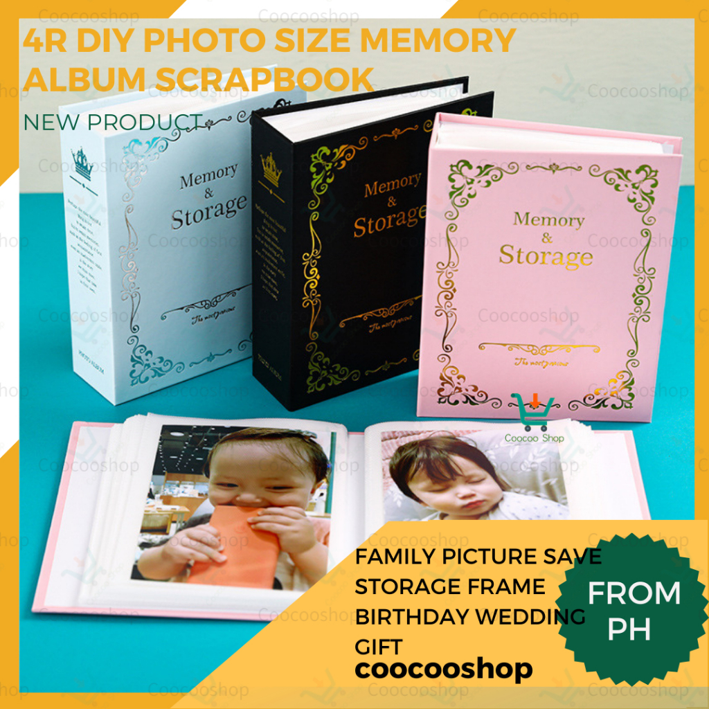 4R DIY Photo Size Memory Album Scrapbook Family Picture Save Storage ...