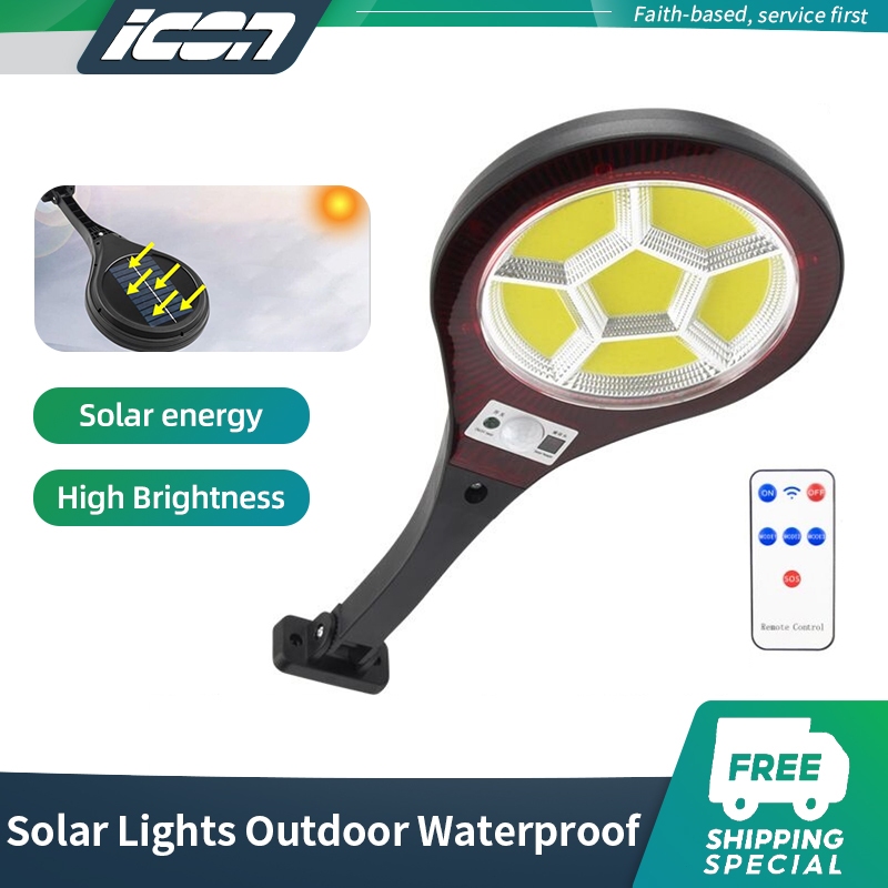 ICON Outdoor Waterproof Solar Street Light Sensor Flood Lamp LED Flood ...