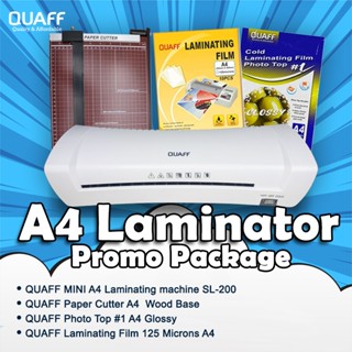 QUAFF SL200 Laminator A4 Hot and Cold Laminating Machine with Paper ...