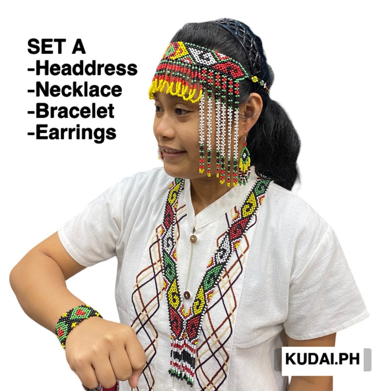 Tboli Beads Tribal Costume Accessories Set/ Ethnic Costume / Mindanao ...