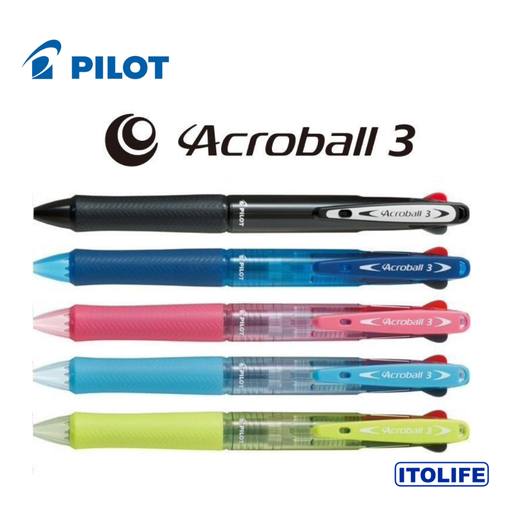Pilot Acroball 3 3 Color Ballpoint Multi Pen 0.7mm- 1pc | Shopee ...