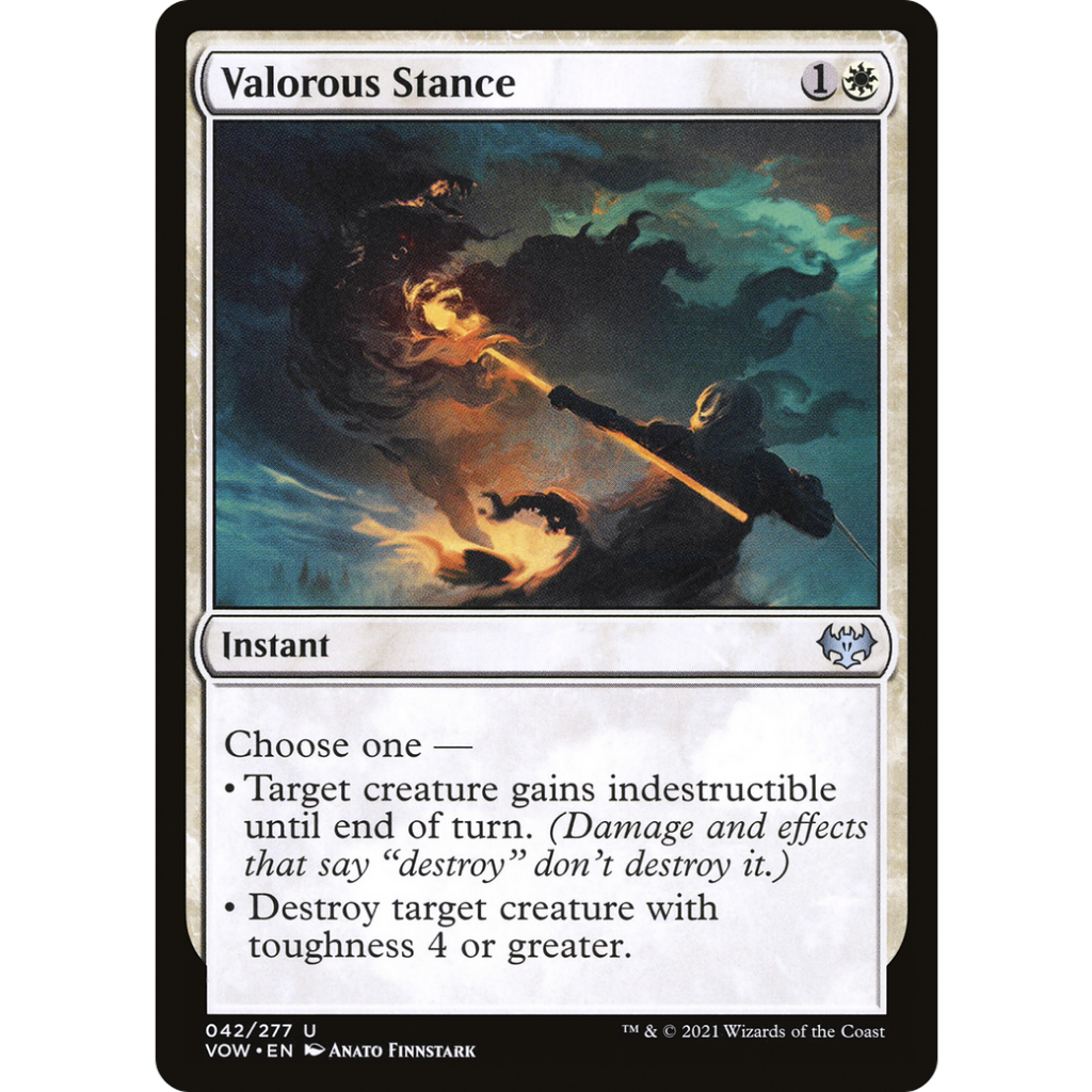 Valorous Stance vow-42 MTG Top Ratings Proxy (sticker is already on mtg ...