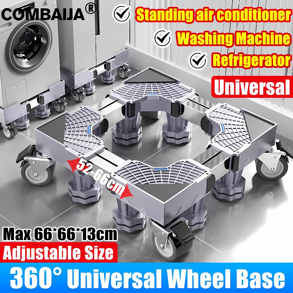 Stand Washing Machine Stand Wheels 4 Legs 4 Refrigerator Holder ...
