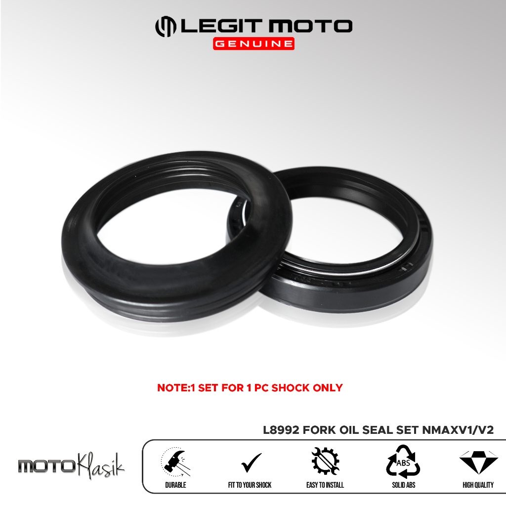 LEGITMOTO GENUINE FORK OIL SEAL SET / FRONT SHOCK DUST SEAL DAMPER FOR ...