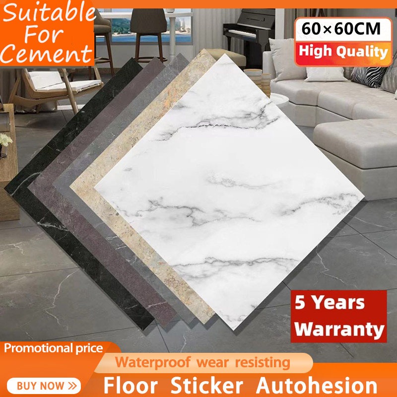 60X60cm 3D Vinyl Tile Flooring Self Adhesiv Floor Sticker Wall Decor Self Waterproof Wallpaper ...