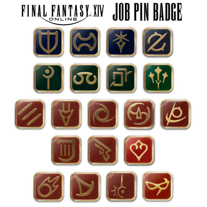 FINAL FANTASY XIV Job Icon Pin Badge | FFXIV FF14 14 Official ...