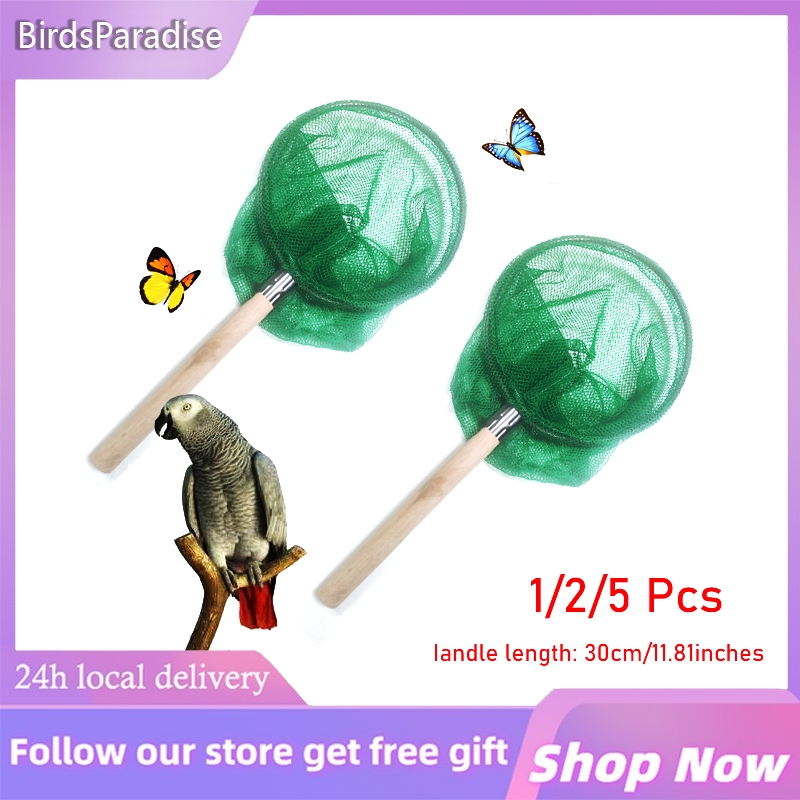 1/2/5 Pcs Wooden Bird Catcher Trap Net with Wood Handle for Pigeons ...