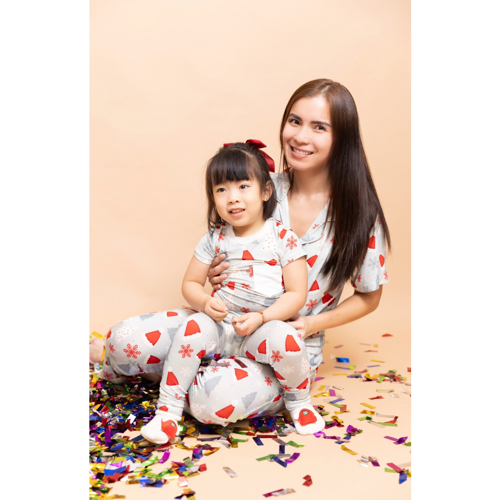 Family Terno Bamboo Christmas Pajamas Set Toddler PJs | Shopee Philippines