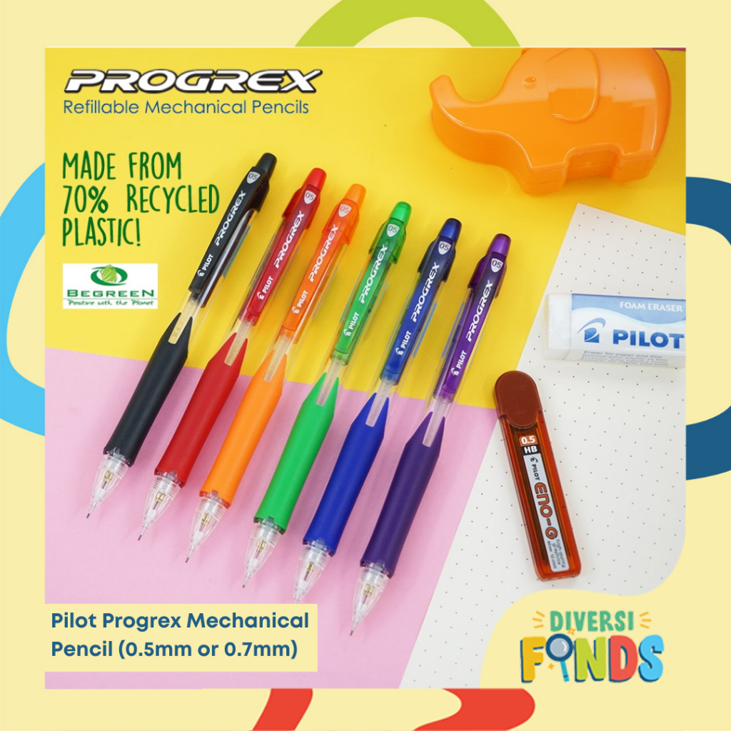 1pc Pilot Progrex Mechanical Pencil or Lead Only - 0.5mm and 0.7mm ...