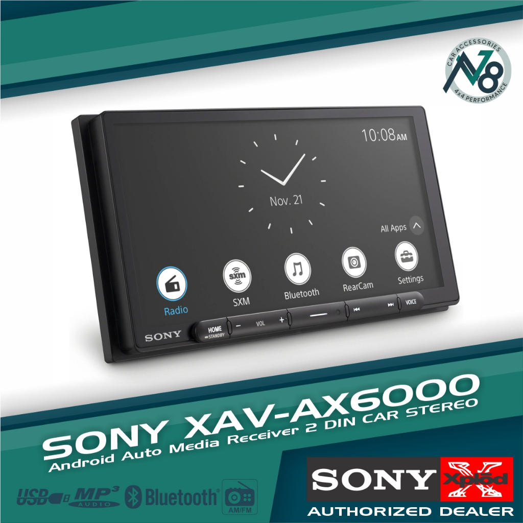 Sony XAV-AX6000 Digital Multi-Media Receiver Apple Car Play , Android ...
