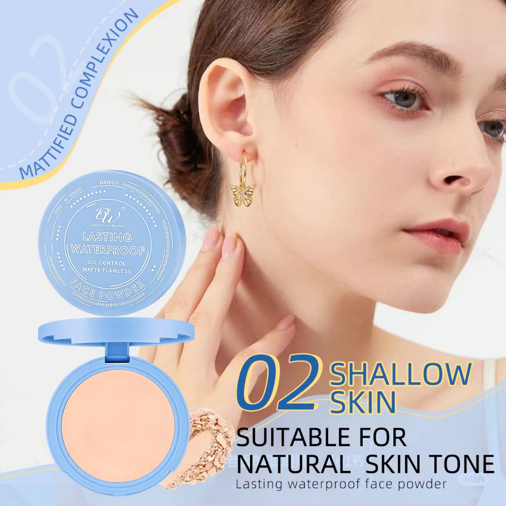 DW Lasting Waterproof Oil Control Matte Flawless Face Pressed Powder 10g | Shopee Philippines