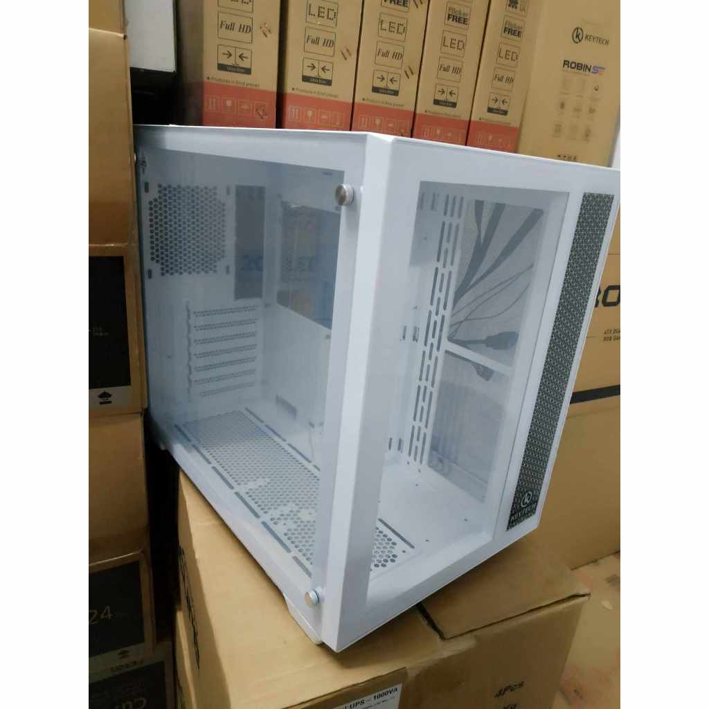 Keytech Robin SE Gaming Case White Bnew Gaming Computer Casing | Shopee ...
