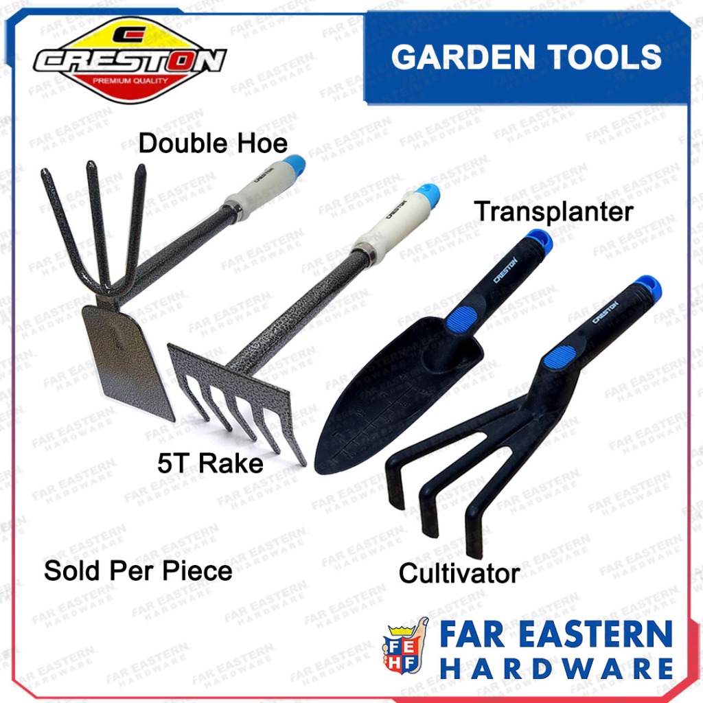 Garden Tools Cultivator | Transplanter | Rake | Double Hoe | Trowel ...