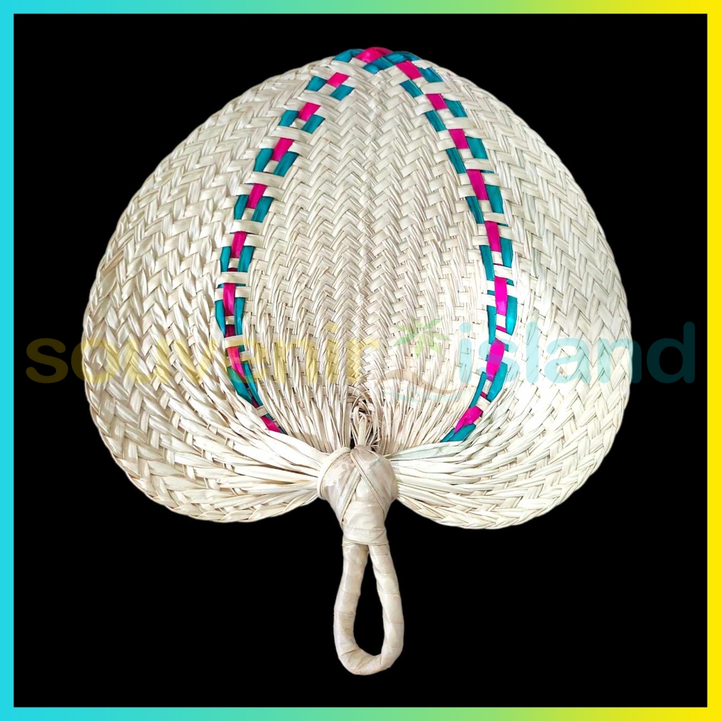 Souvenir Native Anahaw Abaniko Handfan Pamaypay (Plain / Colored ...