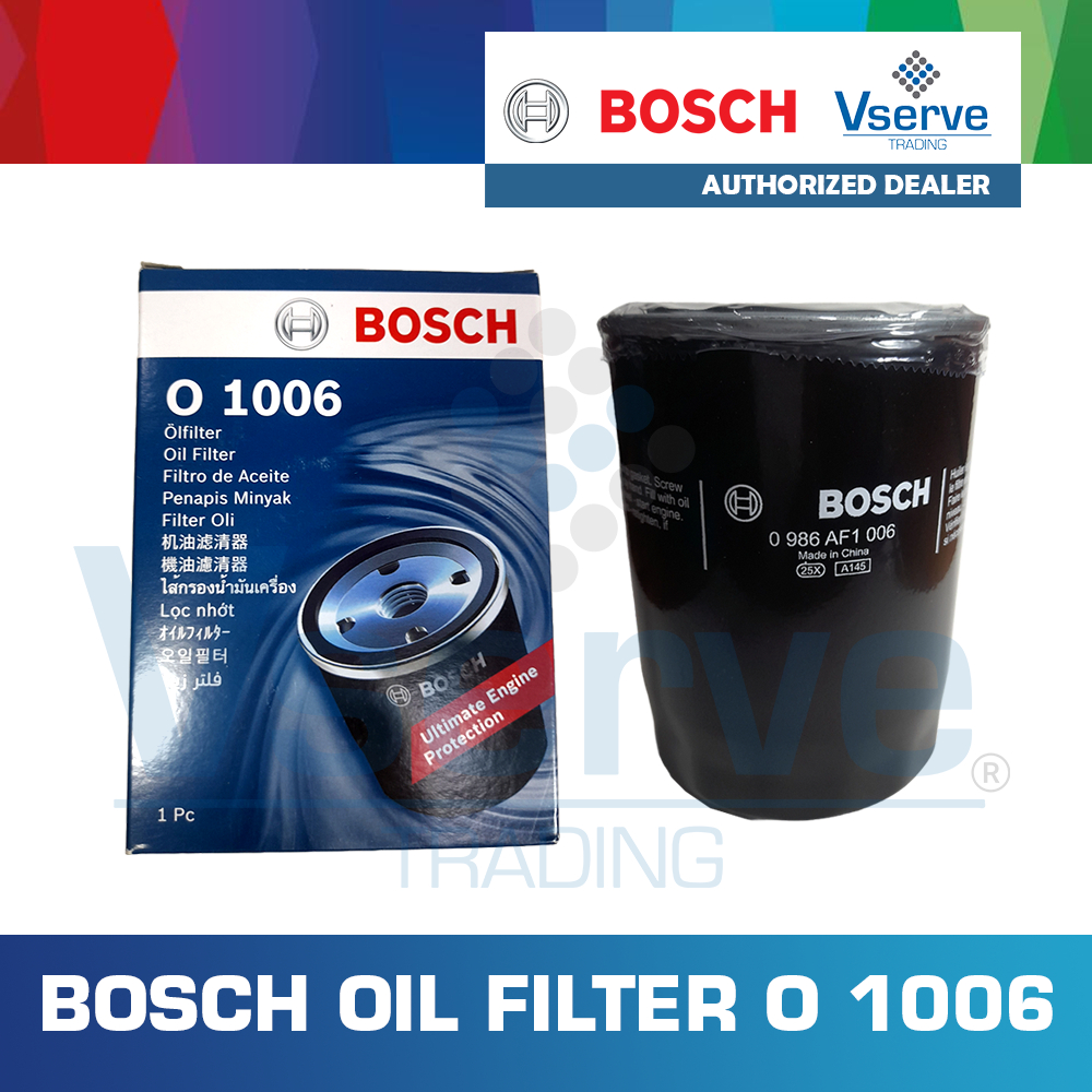 Bosch Oil Filter Spin-On O 1006 for Daihatsu, Ford, Mazda, Hino, Toyota ...