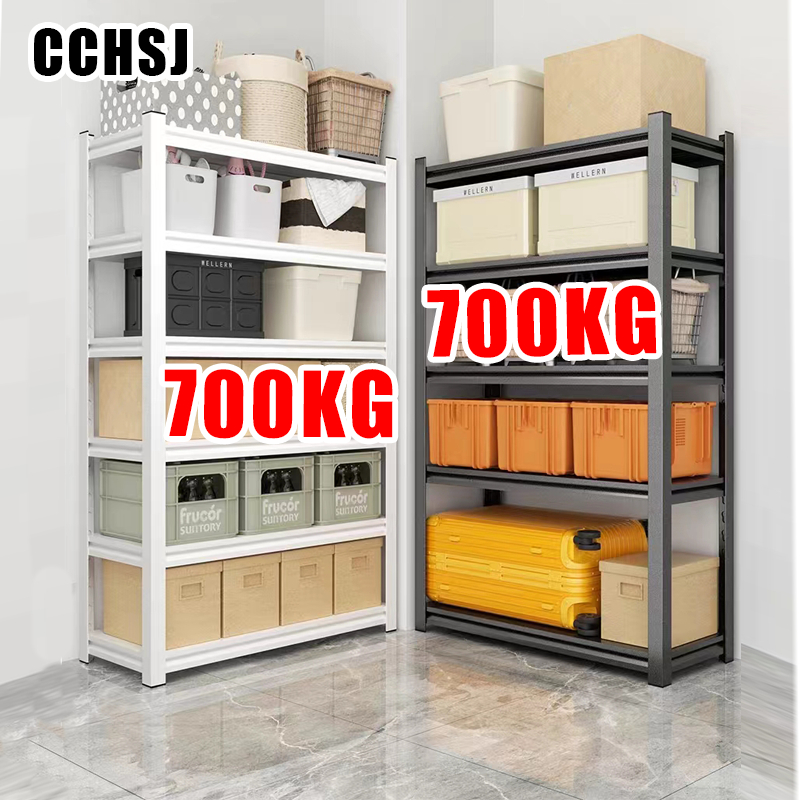 [Bearing 700KG] 3/4/5/6 Layers Angle Steel display Shelves Organizer ...