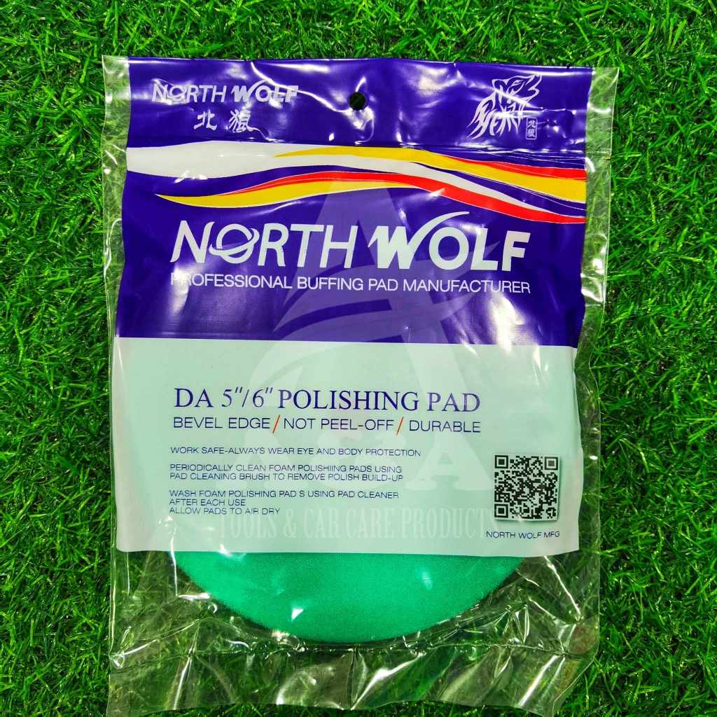 GREEN 5-Inch NORTH WOLF CUTTING Detailing buffing Pads DUAL ACTION ...