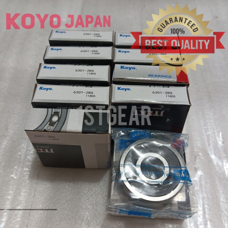 Japan KOYO Bearing 6301 Rubber Seal | Shopee Philippines