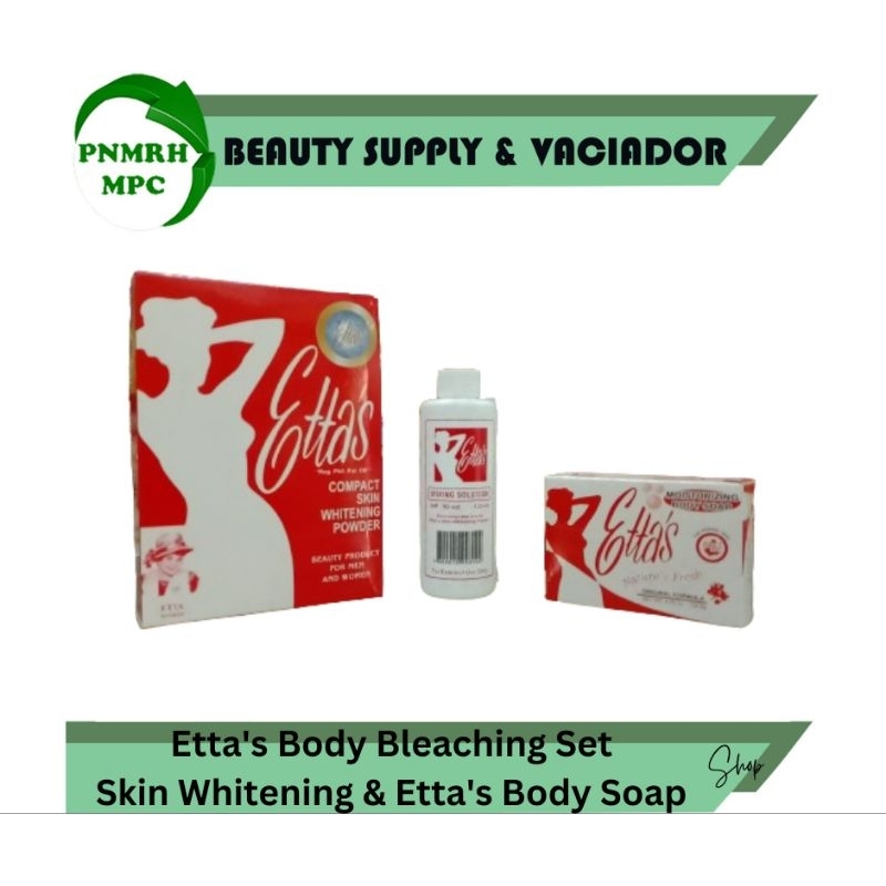 Etta's Body Bleaching Set Skin Whitening & Etta's Moisturizing Body ...