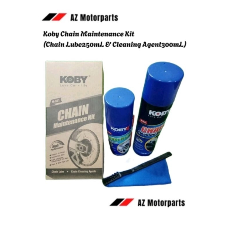 KOBY Chain Maintenance Kit (Chain Lube250mL & Cleaning Agent300mL ...