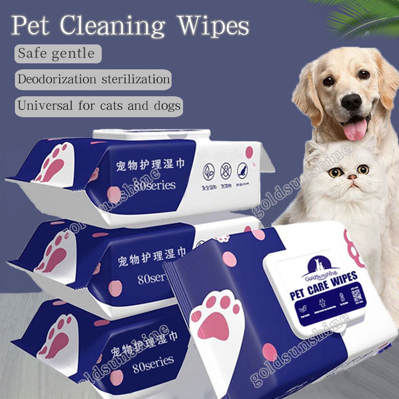 80PCS Pet Wipes Tissues For Cleaning Dog Wipes Cat Wipes ...
