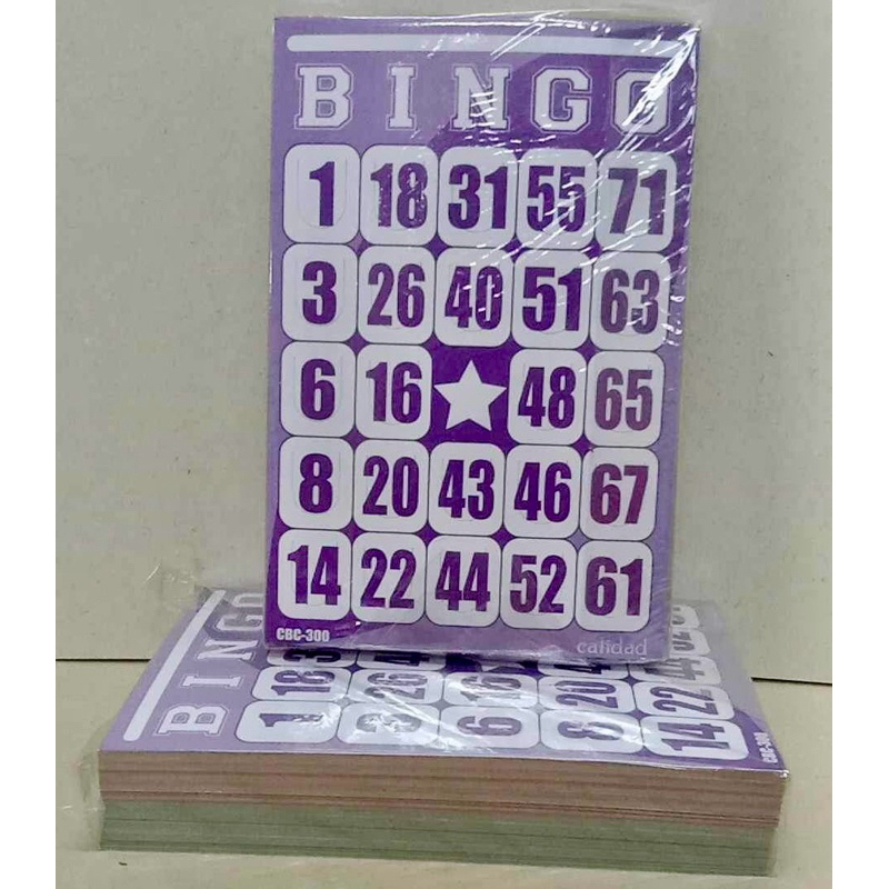 100s bingo cards with die cut | Shopee Philippines