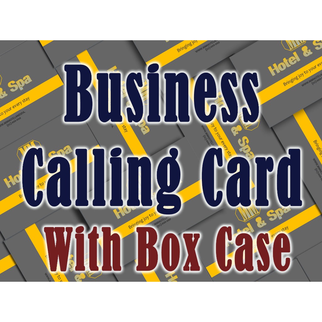 Calling Card Back to Back Print Customized Business Calling Card "WITH ...