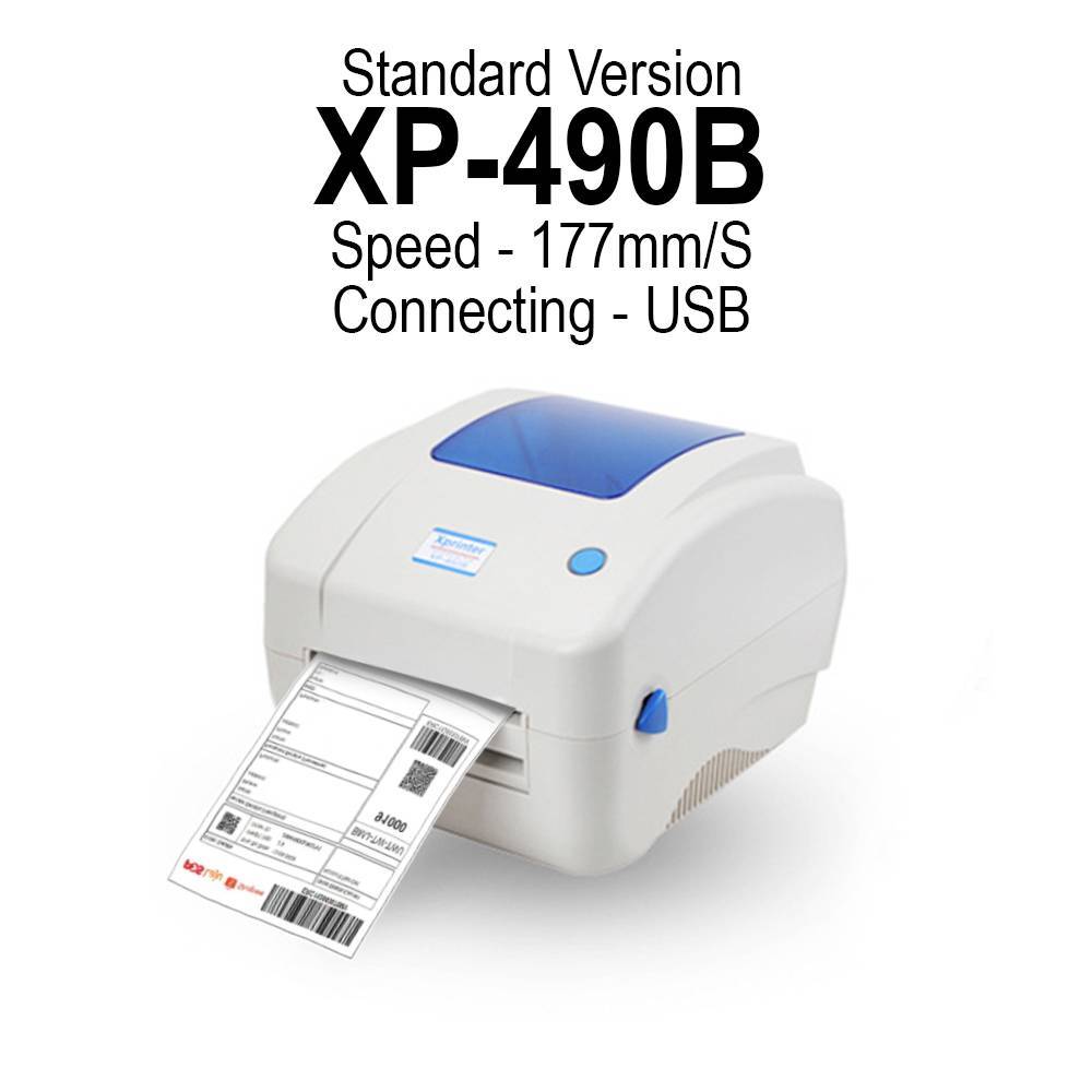 Waybill Printer XP-490B XP-460B Xprinter Thermal Label Printer Thermal Waybill Sticker | Shopee ...