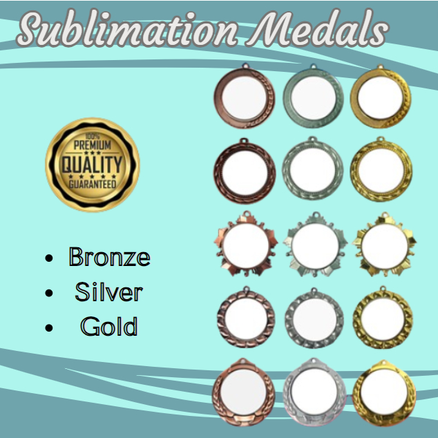 Sublimation Printable Medal Gold/Silver/Bronze | Shopee Philippines