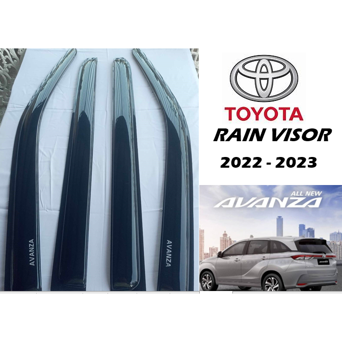 Premium Rain Visor for Toyota Avanza 2022-2023, Window Deflector, Rain ...