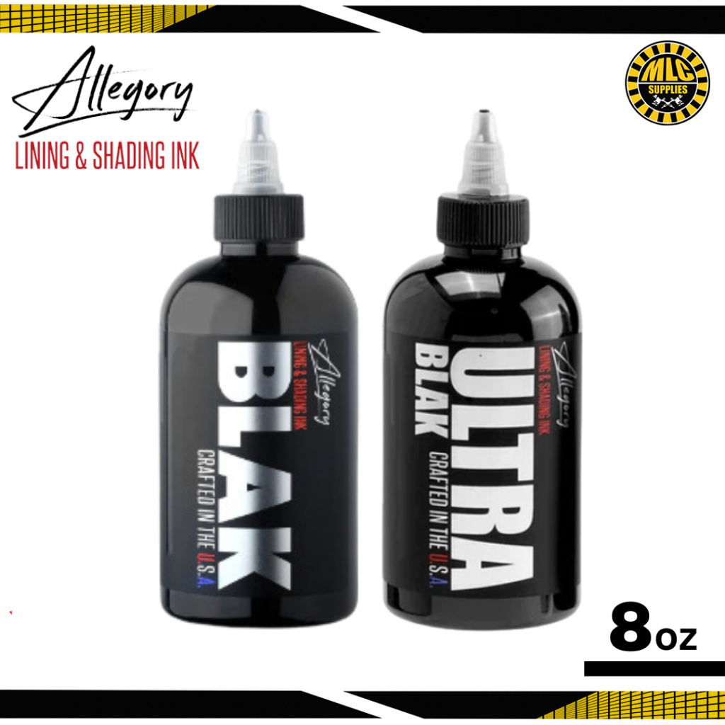 Allegory Blak & Ultra Blak Tattoo Ink for Shading and Lining | MLC ...