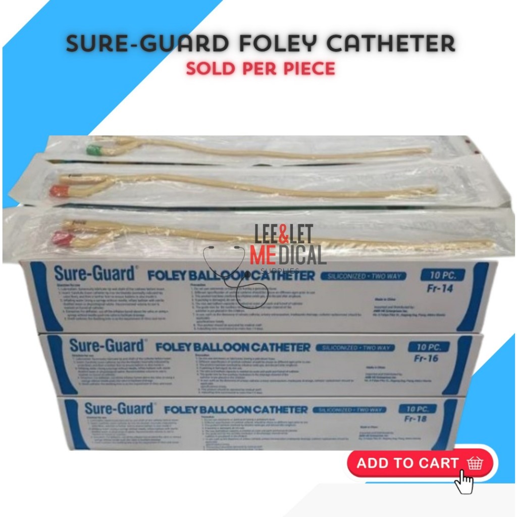 (L&L-J) Sure-Guard Foley Catheter (1 Piece) Health>Others | Shopee ...