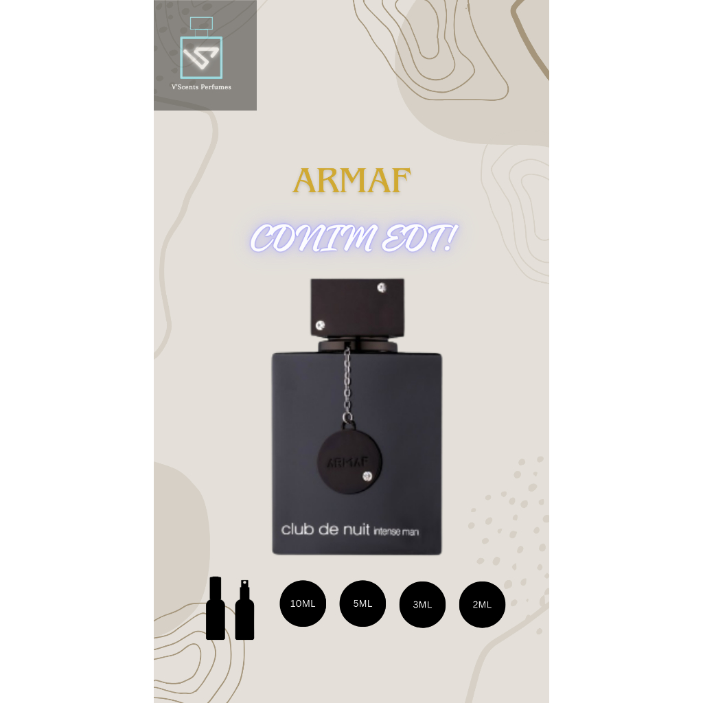 [ Armaf ] Club De Nuit Intense Men EDT Decant (Aventus Dupe) | Shopee ...