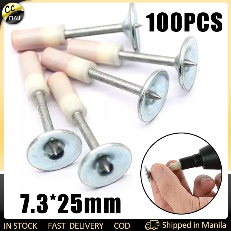 100pcs 25mm Fire Nail Wall Fastener Air Nailer Ceiling Shooting Nail ...