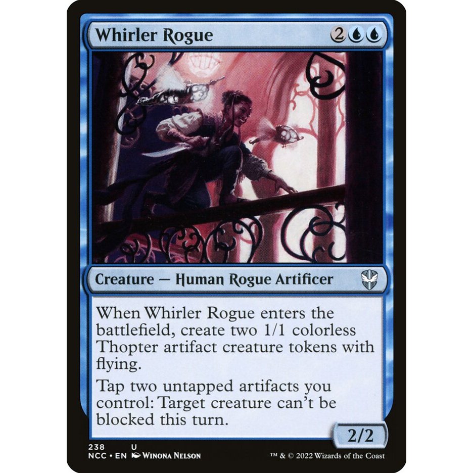 MTG Singles: Whirler Rogue NM Blue NCC Streets of New Capenna Commander ...
