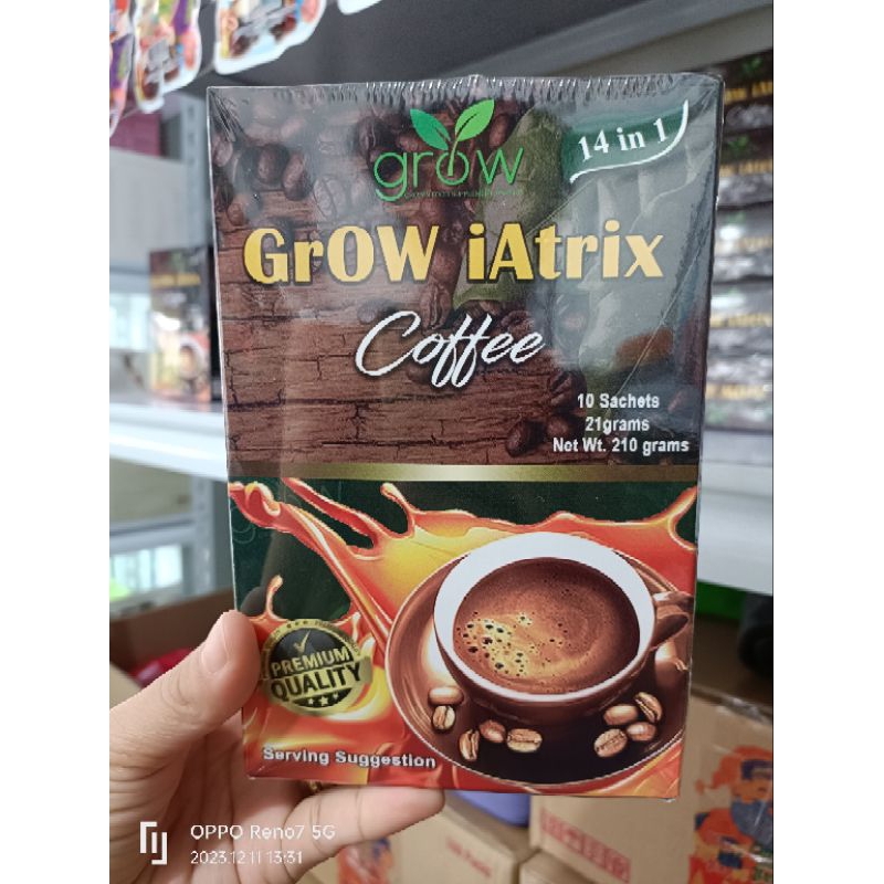 GROW 14 IN 1 IATRIX COFFEE 10 SACHETS | Shopee Philippines