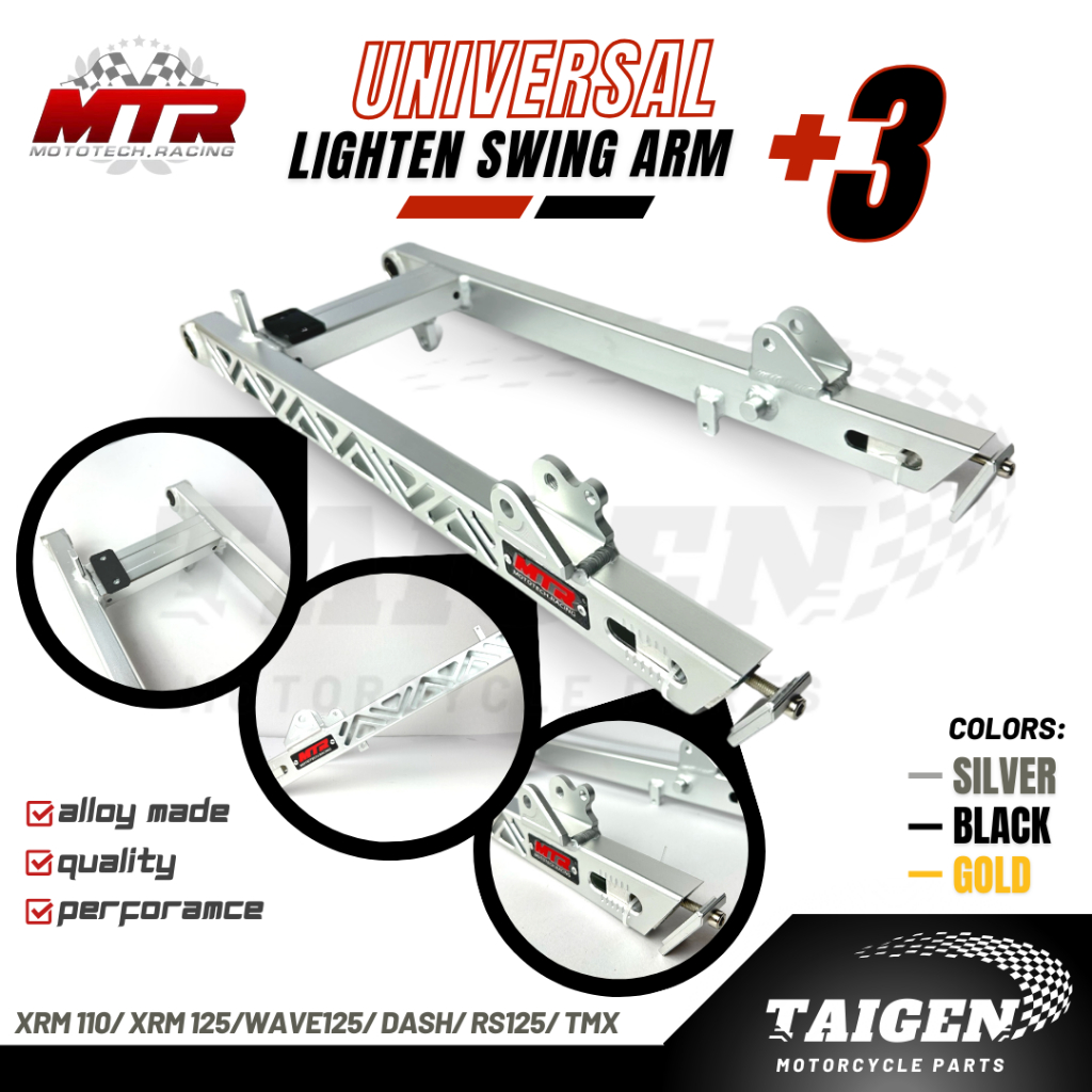 MTR Plus 3 Swing Arm ( Wave Xrm Smash Dash RS125 TMX ) | Shopee Philippines