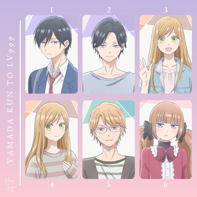 Yamada Kun To LV999 Character Visuals Laminated Anime Photocards ...